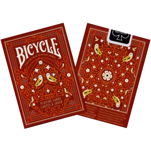 BICYCLE BRAND PLAYING CARDS | Games | Rare Bicycle Aviary Orange ...
